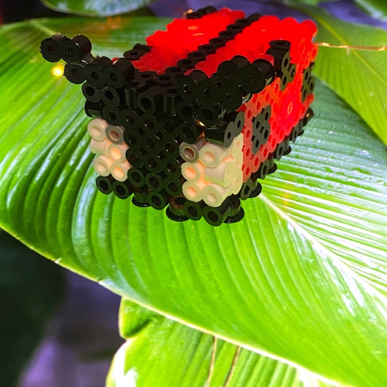 3D Ladybug Perler Bead Template - Etsy