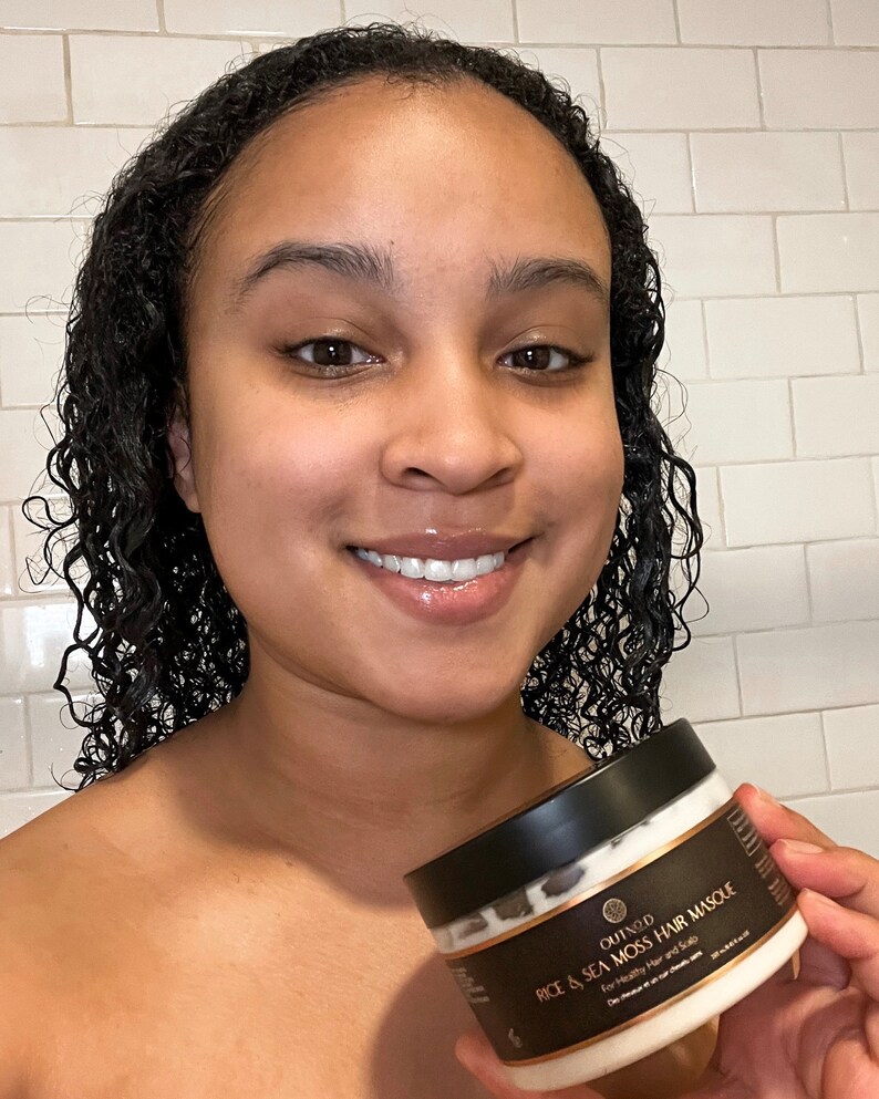 Rice & Sea Moss Hair Masque - Etsy
