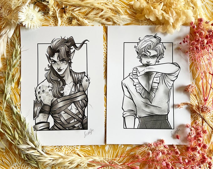 Baldur's Gate 3 Prints, Karlach, Astarion, BG3 - Etsy