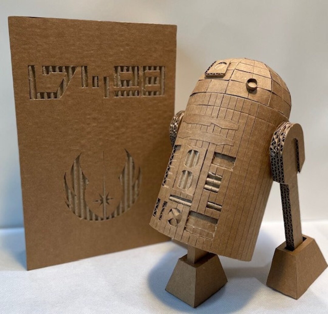 R2 Astromech Droid Replica Sustainable Cardboard Material - Etsy
