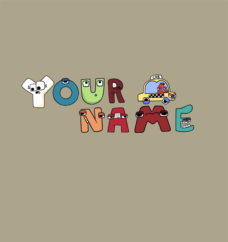 Alphabet Lore Custom Text Shirt With CAB - Etsy