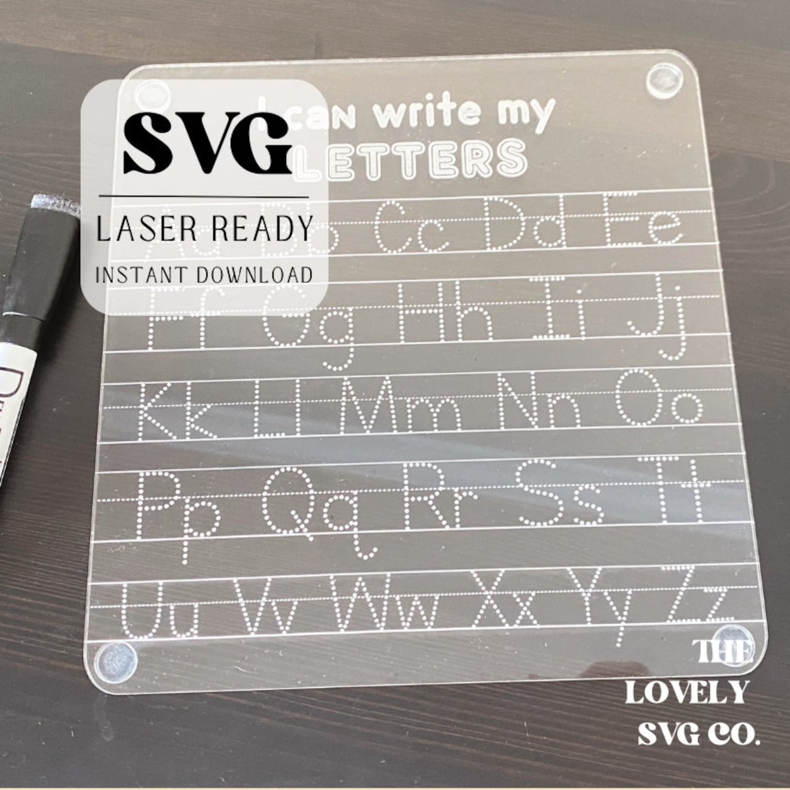 Alphabet Tracing SVG | I Can Write My Letters SVG | Learn My Letters ...
