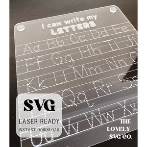 Alphabet Tracing SVG | I Can Write My Letters SVG | Learn My Letters ...