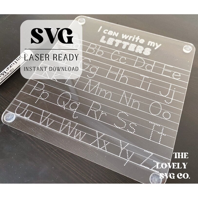 Alphabet Tracing SVG | I Can Write My Letters SVG | Learn My Letters ...