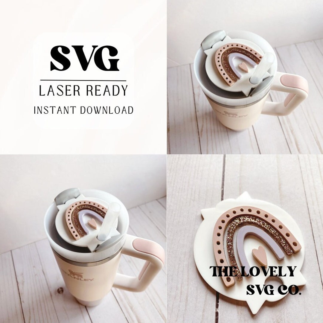 Stanley Topper SVG | Laser Ready | Circle Name Plate SVG | Digital ...