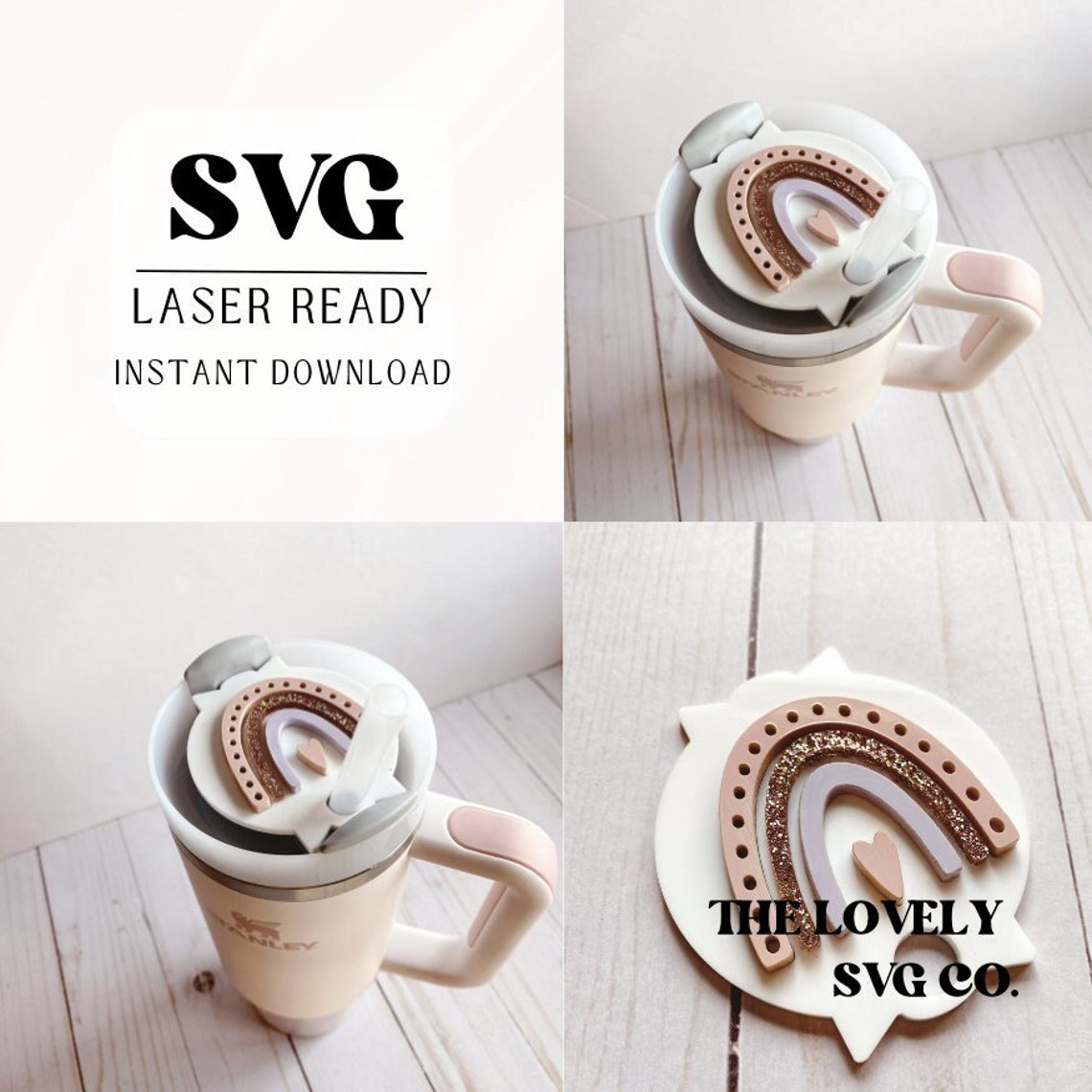 Stanley Topper SVG Laser Ready Circle Name Plate SVG - Etsy UK