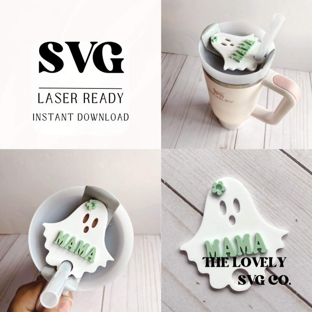 Stanley Topper SVG | Laser Ready | Ghost Name Plate SVG | Digital ...
