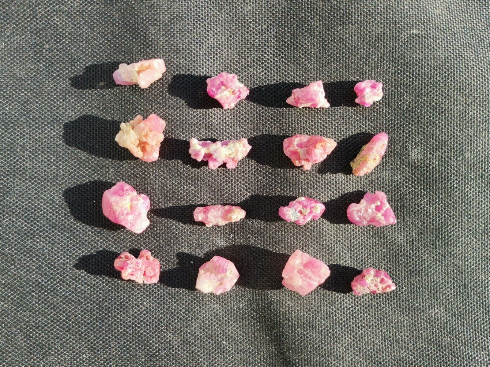 Lot of Raw Rubies From Vietnam Yen Bai 97.8ct Rough Gemstones Red Pink ...