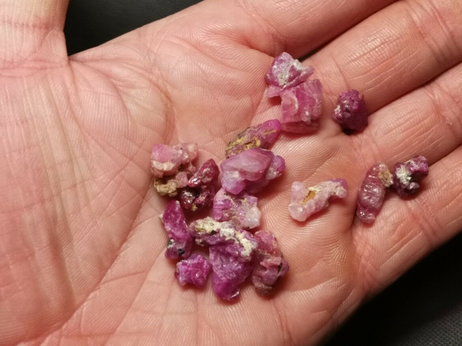 Lot of Raw Rubies From Vietnam Yen Bai 97.8ct Rough Gemstones Red Pink ...