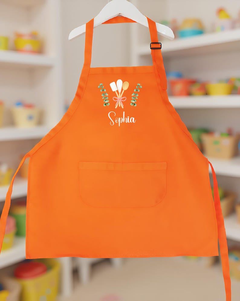Personalized Kids Apron – Custom Printed Toddler Apron – Little Baker ...
