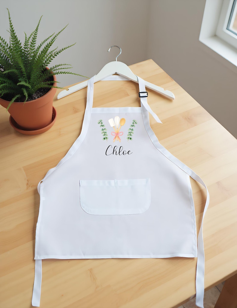 Personalized Kids Apron – Custom Printed Toddler Apron – Little Baker ...