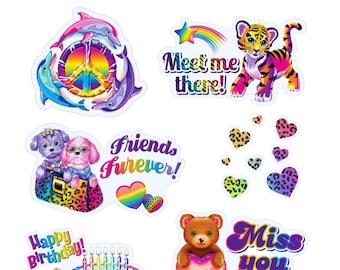 Lisa Frank Inspired Digital Planner Stickers - Monthly, Weekly, and ...