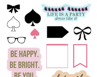 Lisa Frank Inspired Digital Planner Stickers - Monthly, Weekly, and ...