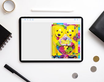Lisa Frank Inspired Digital Planner Stickers Monthly - Etsy