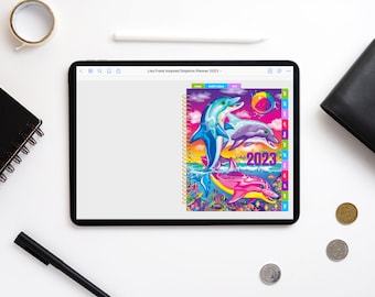 Lisa Frank Inspired Digital Planner Stickers Monthly - Etsy