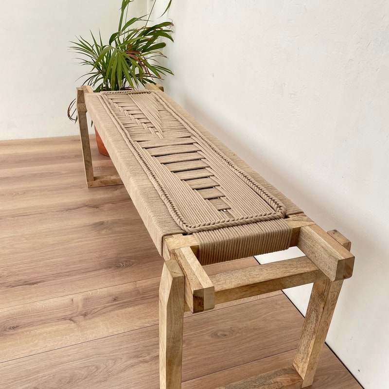 Mid Century Modern Bench - Etsy