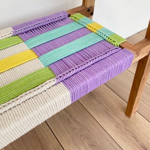 Hand Rest Woven Bench Multi Colors - Etsy