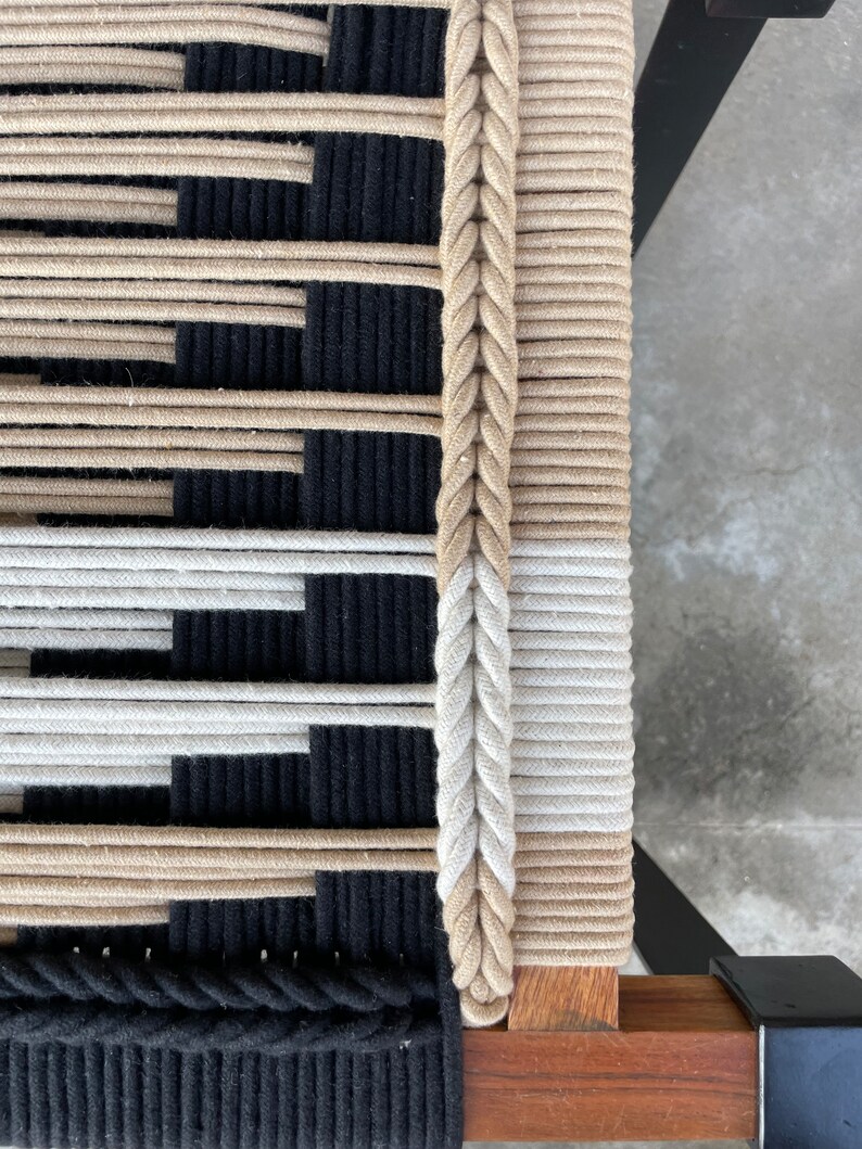 Woven Stool Boho Modern Stool Charpai Stool End Bench Side - Etsy