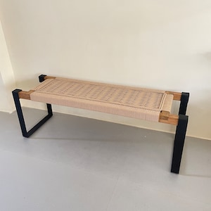 Woven Bench Modern Entryway Bench End Bench Metal Bench Charpoy Bench ...