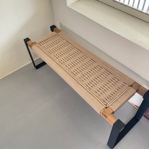 Woven Bench Modern Entryway Bench End Bench Metal Bench Charpoy Bench ...