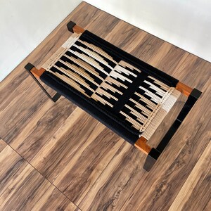 Woven Stool, Boho Modern Stool, Charpai Stool, End Bench, Side Bench ...