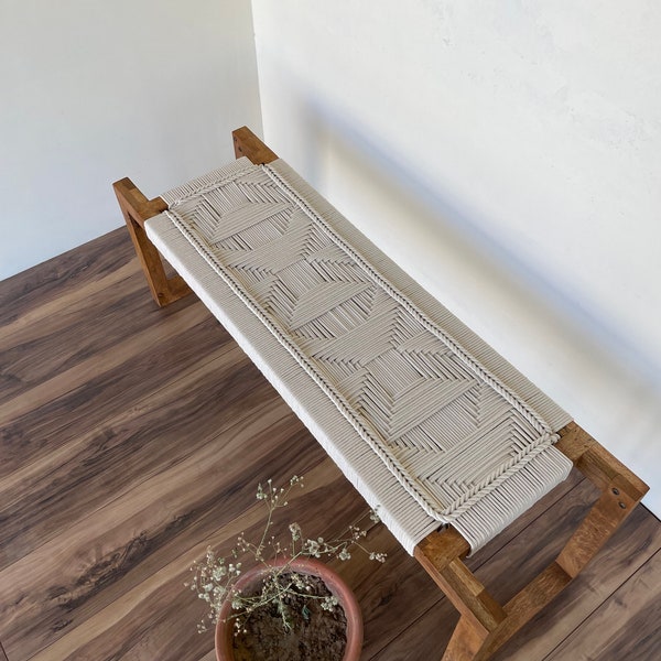 Woven Bench - Etsy