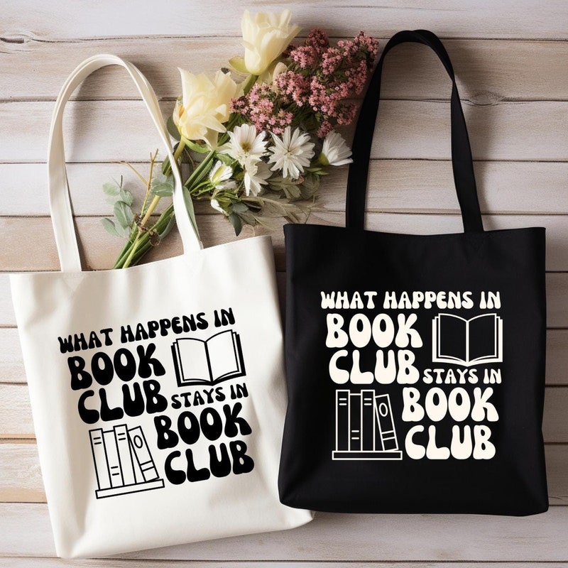 Book Club Tote Bags - Etsy