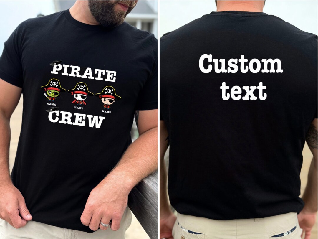 Custom Pirate Crew Shirt, Pirate Family Shirt ,talk Like A Pirate Day ...