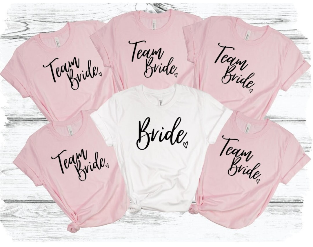 Team Bride Shirts, Bride Shirt, Squad Shirt ,bachelorette Party Shirts ...
