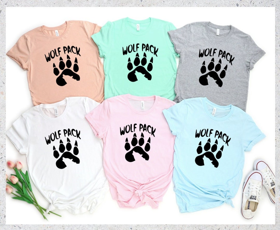 Wolf Pack Shirt, Wolf Pack T-shirt, Family Matching Shirts, Wolf Lover ...