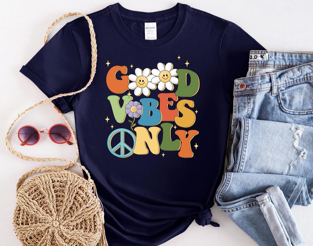 Good Vibes Only Shirt, Positive Vibes Shirt, Boho Style Positive Vibes ...