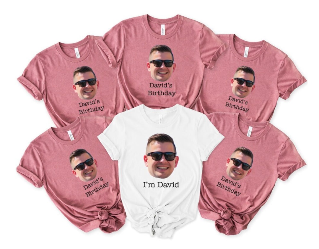 Custom Face Birthday Shirts,birthday Party Group Shirts for Friends ...