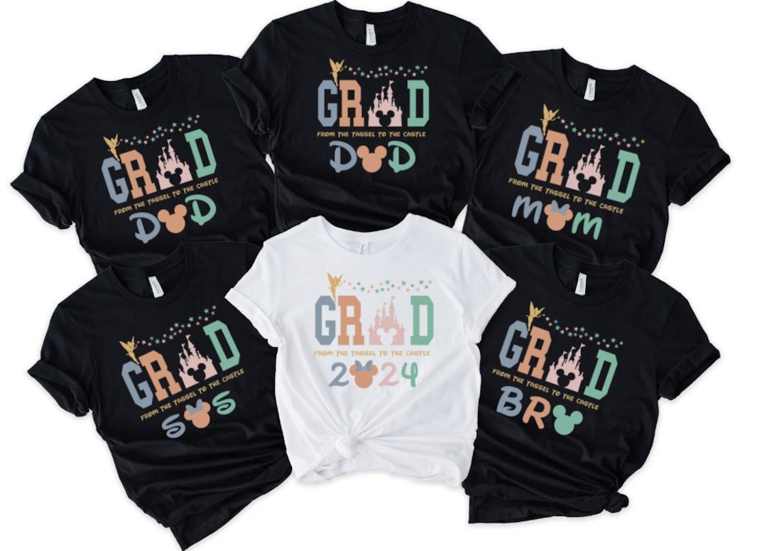Custom Disney Graduate Shirt ,graduate 2024 Shirt, Disney Grad Shirt ...