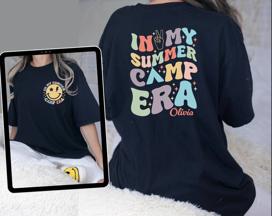 Custom in My Camping Era Shirt,camping Family Tee,camping Squad Shirts ...