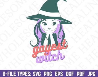 Gay Witch Svg - Etsy