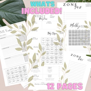 Flylady Routine & Cleaning Schedule Printable PDF, Flylady Zone ...