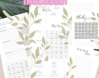 Flylady Routine & Cleaning Schedule Printable PDF, Flylady Zone ...