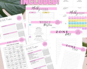 Flylady Routine & Cleaning Schedule Printable PDF, Flylady Zone ...