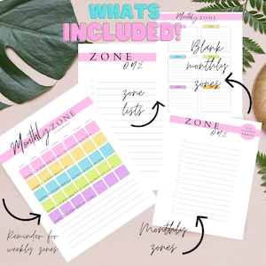 Flylady Routine & Cleaning Schedule Printable PDF, Flylady Zone ...
