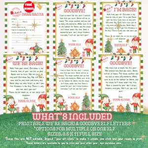 Printable Christmas Elf Kit, Elf Arrival, Elf Return, Elf Farewell ...