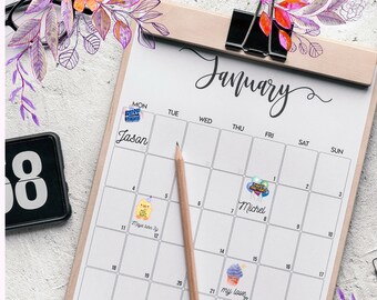 Happy Birthday Digital Planner Stickers, Goodnotes Stickers, Pre ...