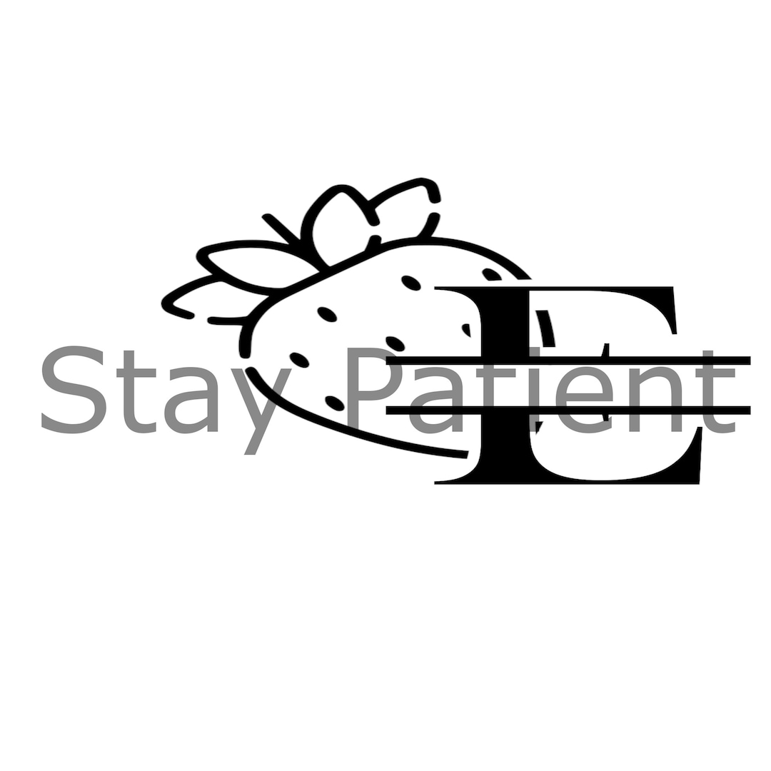 E: Strawberry Monogram Digital Download - Etsy