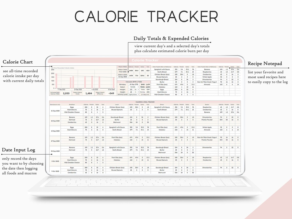 Complete Weight Loss Tracker | Google Sheets Template | Ultimate Exercise Workout Planner ...