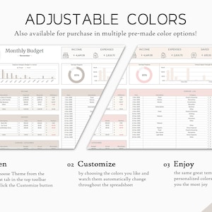 Monthly Budget Spreadsheet | Google Sheets Template | Personal Budget ...