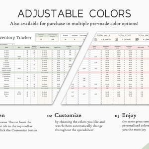 Inventory Tracker Spreadsheet | Google Sheets Template | Product ...