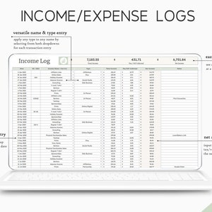 Bookkeeping for Small Business Spreadsheet | Google Sheets Template ...