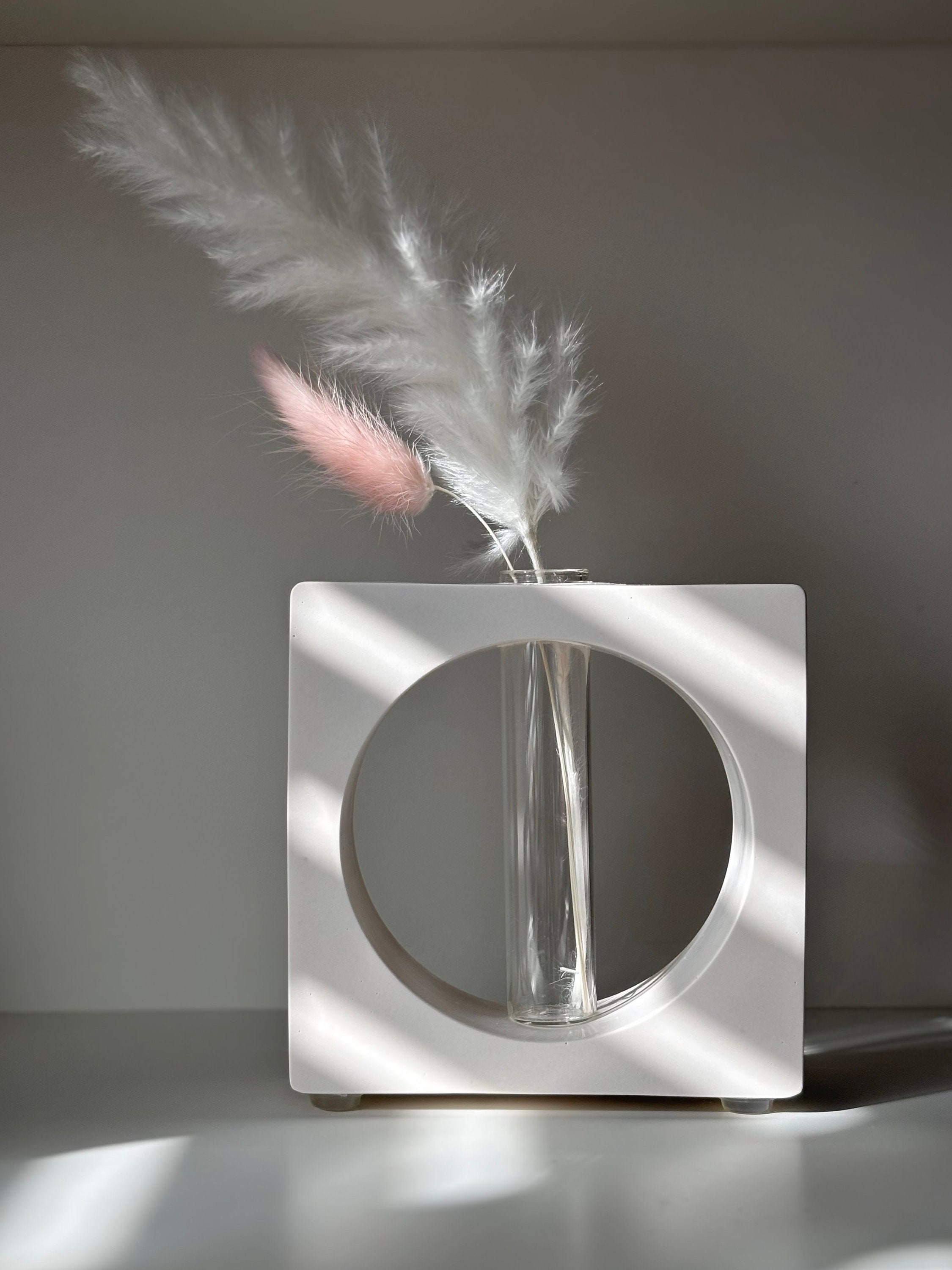 Square Test Tube Vase for Home Decor, Versatile, Dry Flower Vase ...