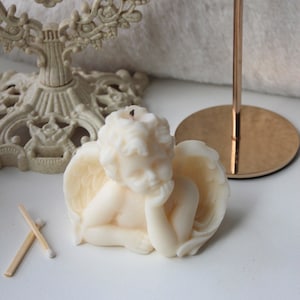 Cherub Angel Candle Aesthetic Room Decor Scented Soy Wax - Etsy