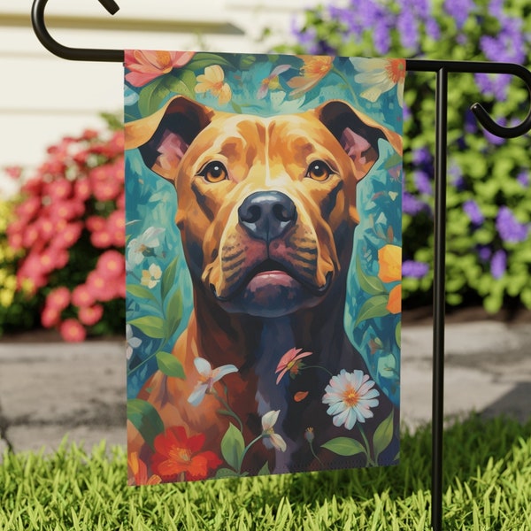 Pit Bull Garden Flag - Etsy