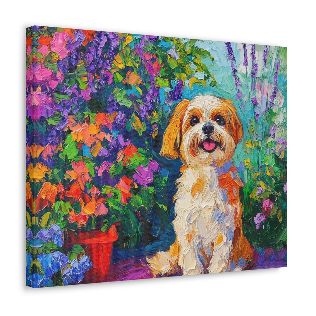 Pet Portraits, Gift for Shih Tzu Moms, Shih Tzu Wall Art, Cute Shih Tzu ...